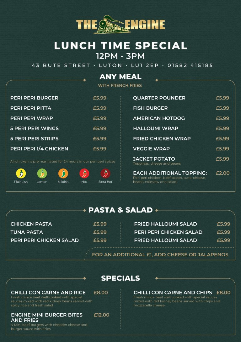 The Engine Luton Shisha - Halal American Diner